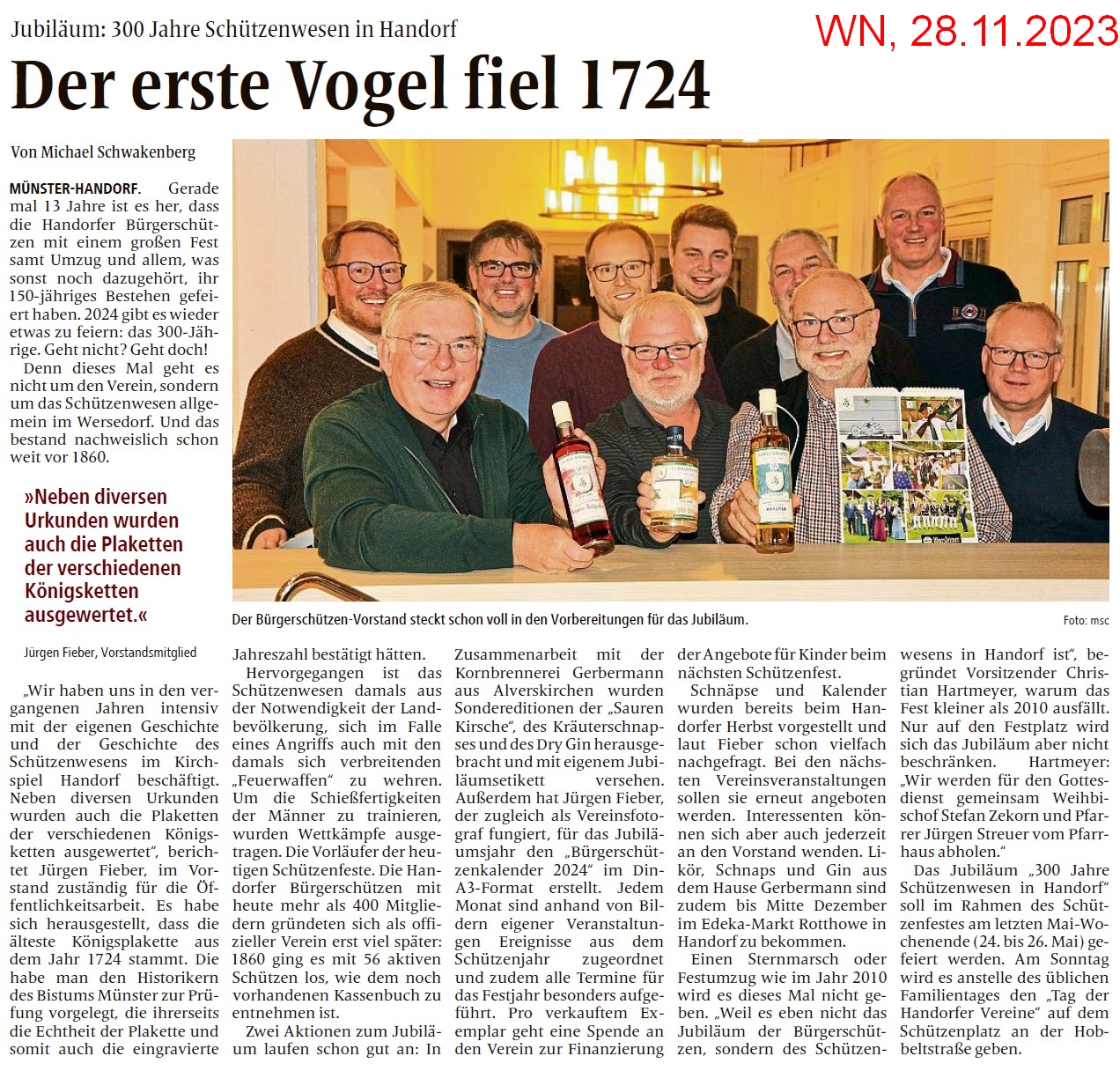 Bürgerschützen Handorf e.V.: 2023